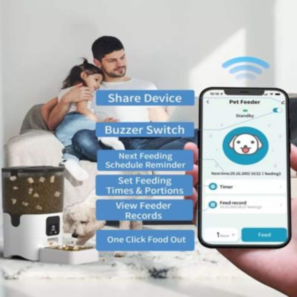 Comedero Doble Smart De Mascotas con App – TechCare